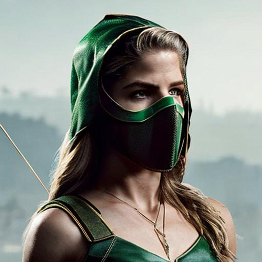 emily bett rickards as the green arrow, green arrow,... | OpenArt