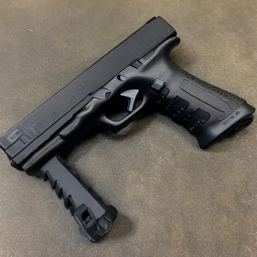 stiff chunky hard slippery wet beefy 15 inch glock 17 | OpenArt
