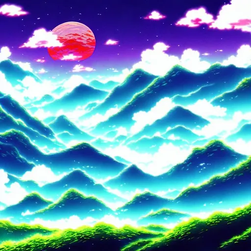 anime nature abstract art landscape | OpenArt