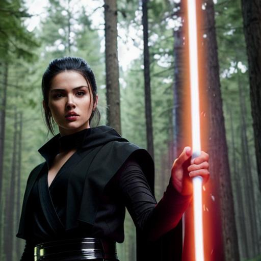 Hyper detail portrait of a young woman Sith lord, in...