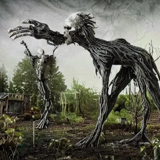 The sad and creepy apocalypse garden with cryptids