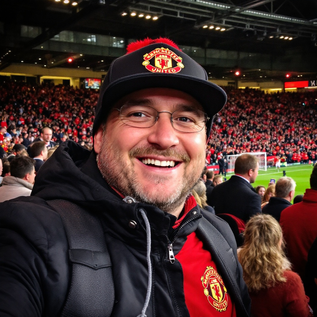 A happy Manchester United fan