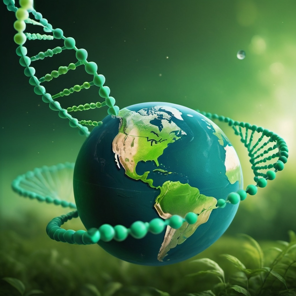 The foreground is a whole half of the green earth. H...