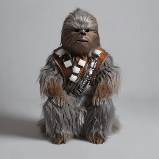 chewbacca as a muppet baby, blue eyes, svg sticker,... | OpenArt