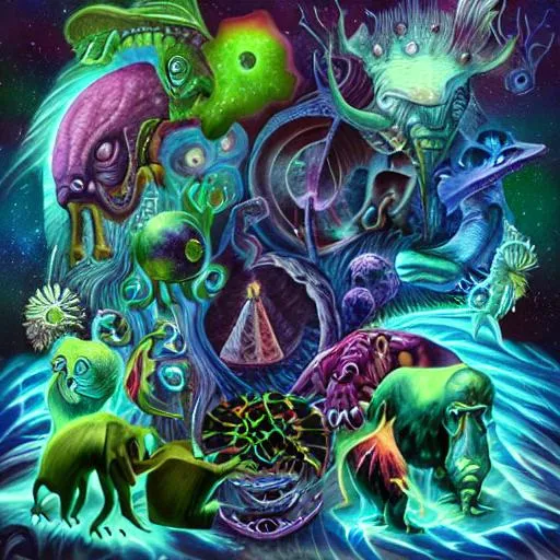 Fifth dimensional creatures | OpenArt