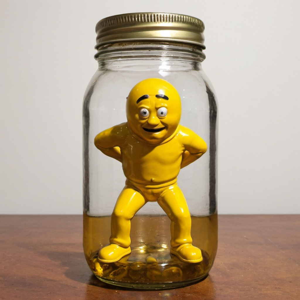 piss jar man