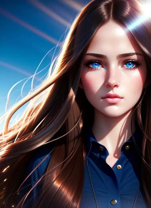 hyper realistic, hyperealistic portrait of teen wom... | OpenArt