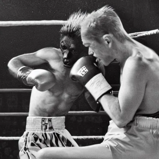 Elon Musk fight with Mark Zuckerberg in a boxing ring | OpenArt