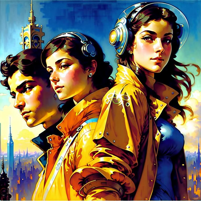 Eight gorgeous gynoid sister-muses witness the Battl... | OpenArt