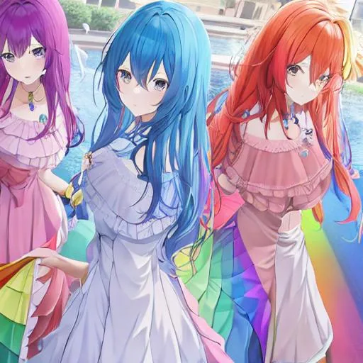 Gojo satoru elaina yotsuba miku ichika Nino itsuki | OpenArt