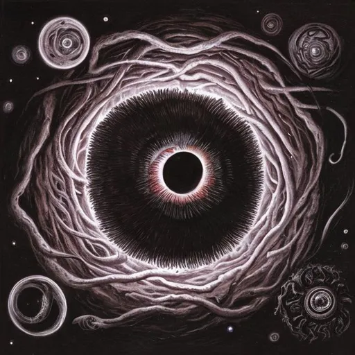 Azathoth, center of the universe, black hole, cosmos... | OpenArt