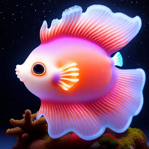 A cute little fish, soft smooth lighting, soft paste... | OpenArt