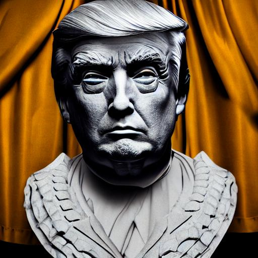 Donald Trump dressed as Julius Caesar, hyper realist...