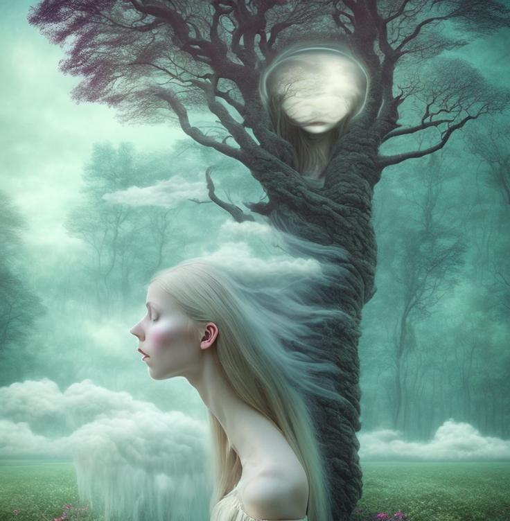 Create an image of a surreal dream world, with float... | OpenArt