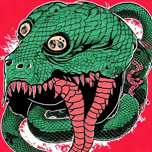 abuse evil moron pig liar dirty poison snake serpent... | OpenArt