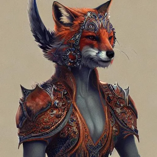 catfolk adventurer female dnd character art, joyful,... | OpenArt