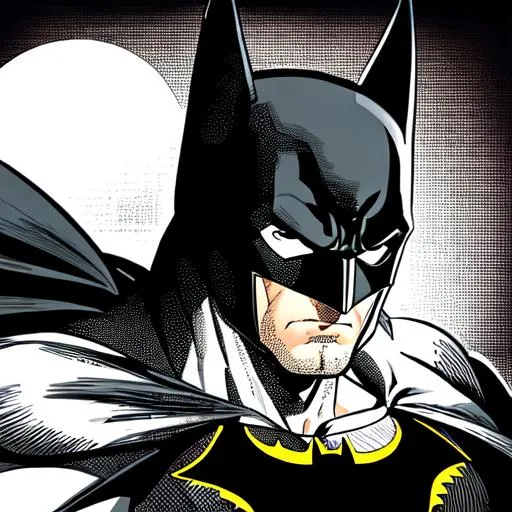 batman bleeeding from the nose, dark, comic style | OpenArt