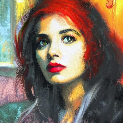 high quality (full body view) hazy portrait of a