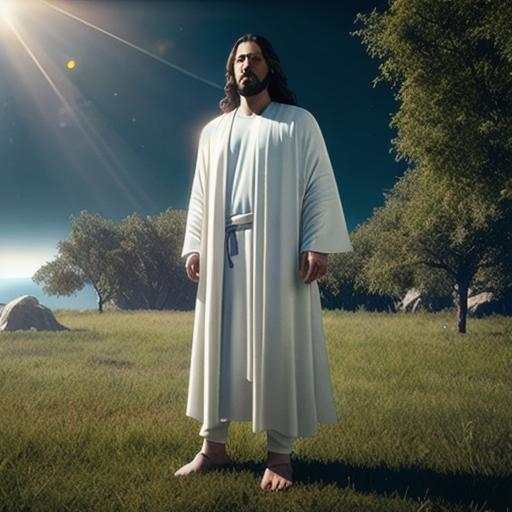 Ultrarealistic 8k Portrait of futuristic Jesus comin...