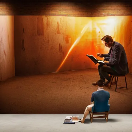 Realistic Photo a man. There Is only One man in a ph...