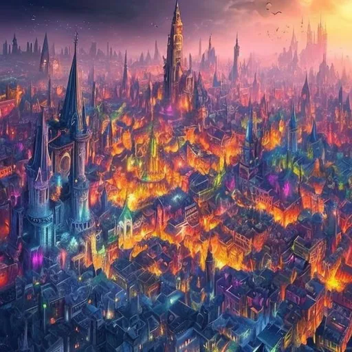 The city of the dream realm fantasy realistic breath... | OpenArt