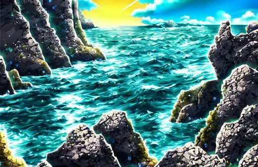 Draw the arch of Praia dos Estudantes as a cartoon | OpenArt