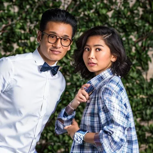 doctor who played by a generic asian male and compan... | OpenArt