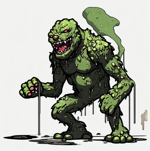 rock elemental, hunched back, rock body, clenched fi... | OpenArt