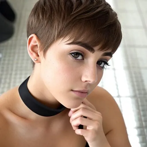 Morena Baccarin as Catwoman,super short pixie cut,re... | OpenArt