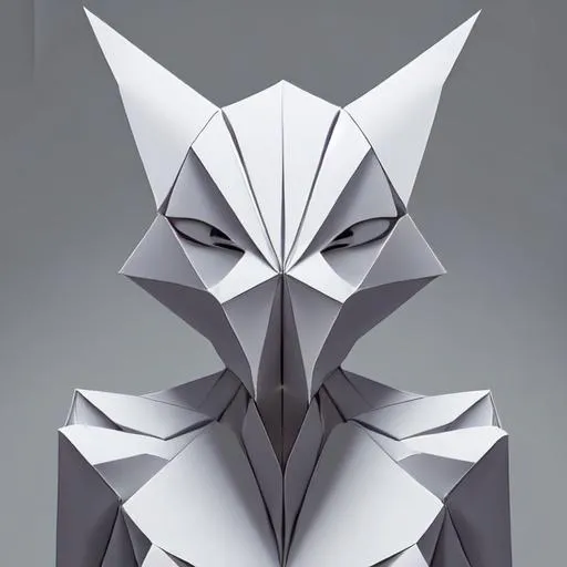Origamisapien is a humanoid creature crafted entirel... | OpenArt
