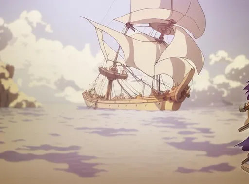 Vessel,Galleon,Anime,Cartoon, Dynamic Lighting, EPIC... | OpenArt