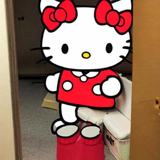 hello kitty in backrooms | OpenArt