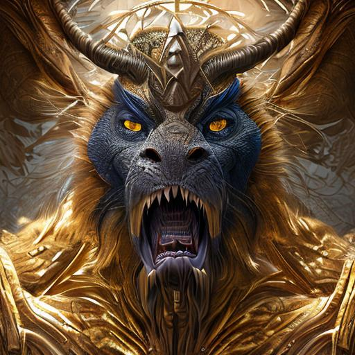 Manticore, hyperdetailed, digital art, CGI, epic, gi... | OpenArt