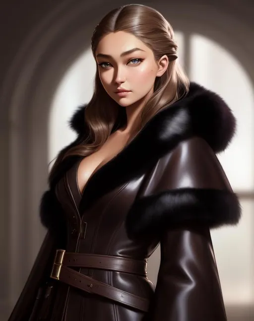 Hazel eyes, innocent face, dark-complexioned, Dark b... | OpenArt