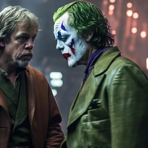 Luke skywalker talking to the joker