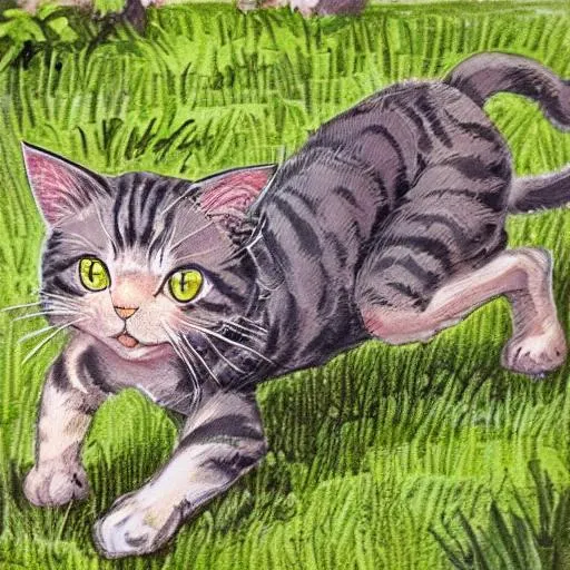 Detailed Art of a Sad Gypsy Cat. | OpenArt