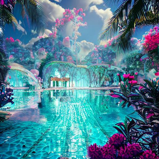 Paradise in heaven, Vivid, V-Ray Lighting, Reflectio... | OpenArt