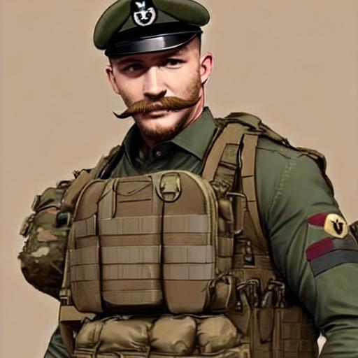 tom hardy, moustache, military soldier, infantry, br...