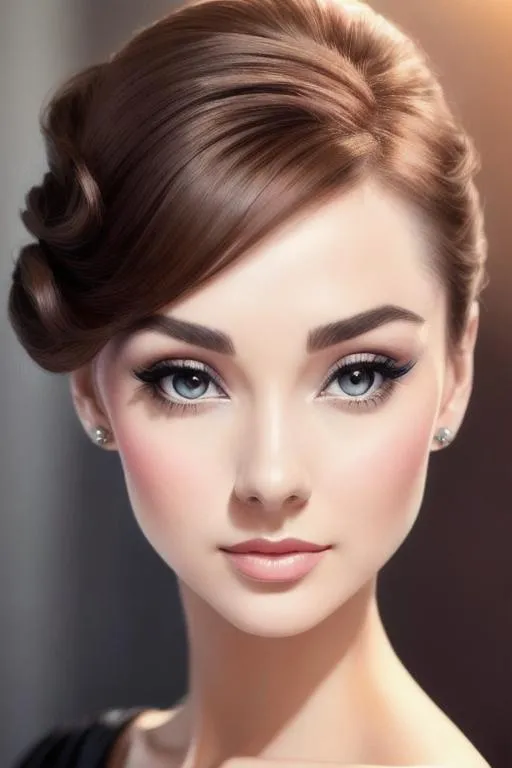 Hyper-realistic, perfect, beautiful, woman with mess... | OpenArt