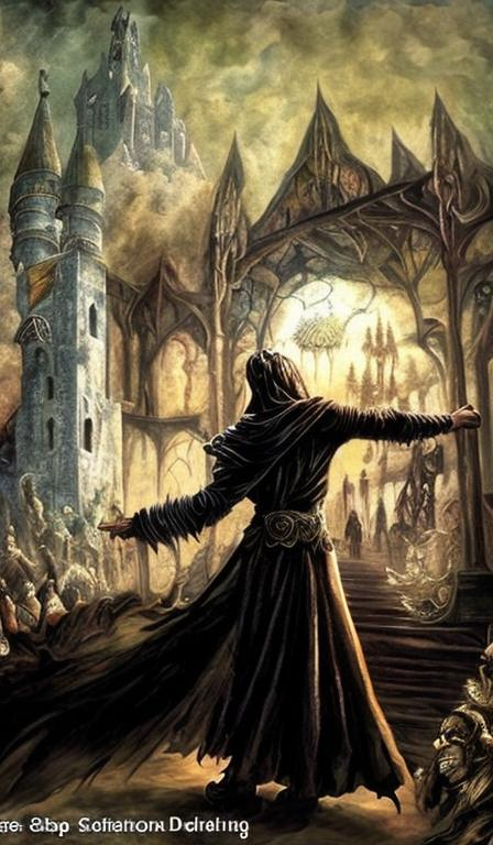 wizard with eldritch magic | OpenArt