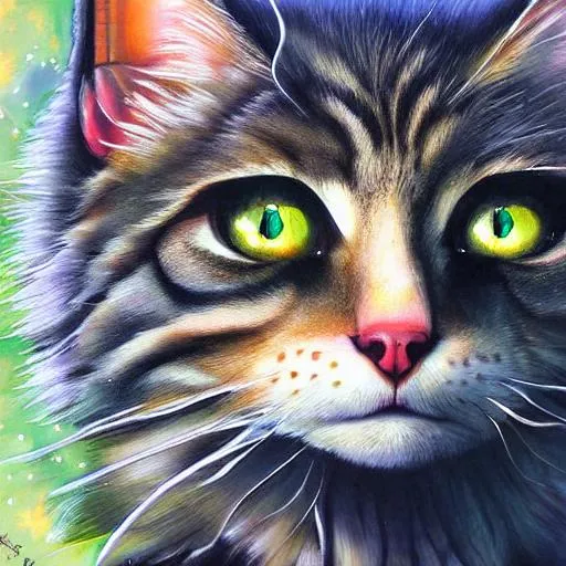 a drippy cat | OpenArt