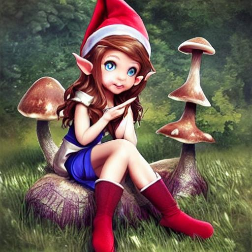 very beautiful little elf child , smiling, perfect... | OpenArt