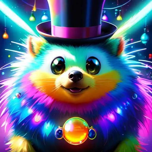 fantasy oil painting (((colorful fat porcupine))) ((... | OpenArt