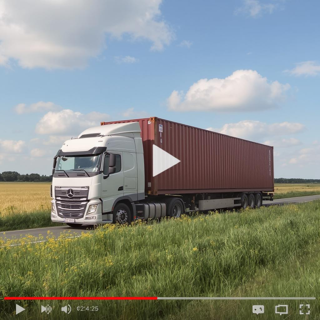 vidéo dans le domaine du transport routier de marcha...