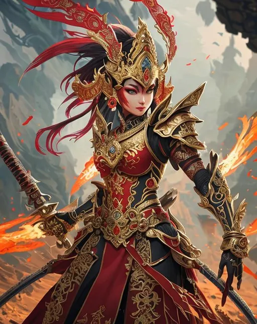 Javanese shadow puppet, an intricate girl exoskeleto...