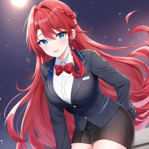 Zerif 1male (Red side-swept hair covering his right... | OpenArt