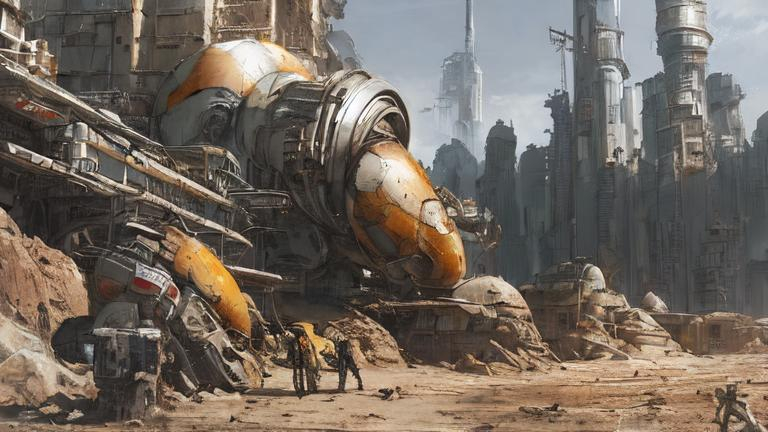 Nuclear wasteland, human clone factory, fighting for...