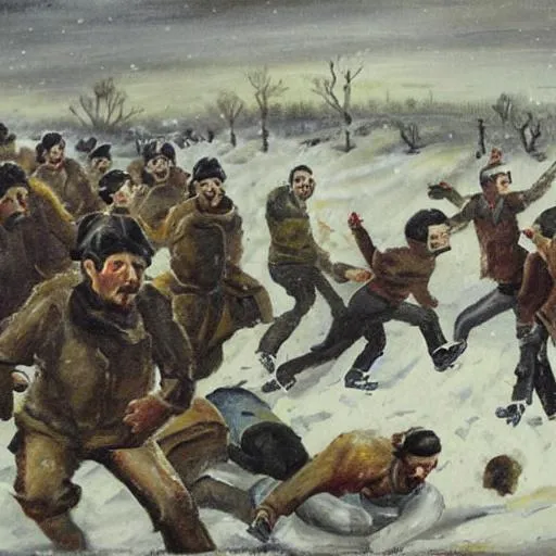 A painting that resembles a hand-painted depiction o... | OpenArt