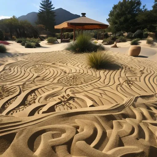 zen sand garden, spell thank you