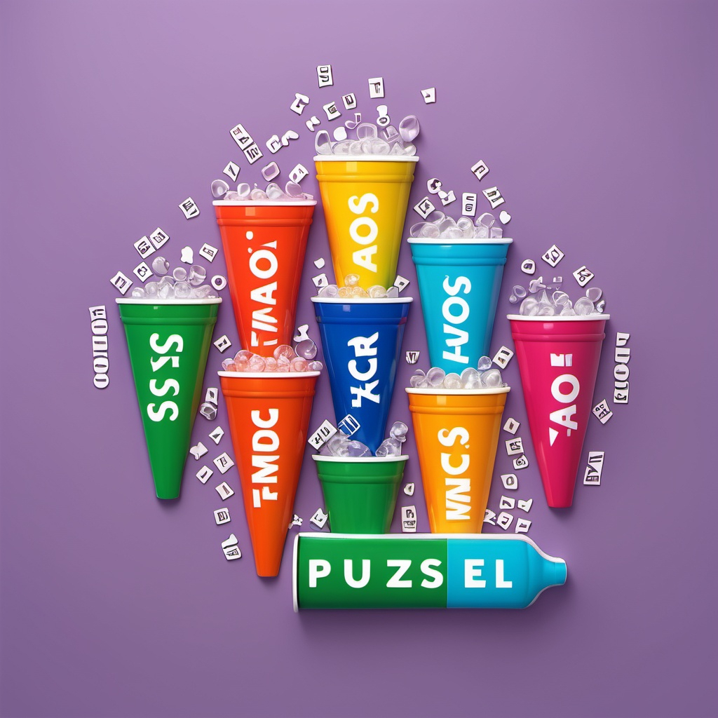 Word "Soda Funnel Sort 2 : 2D Puzzle", solid color b...